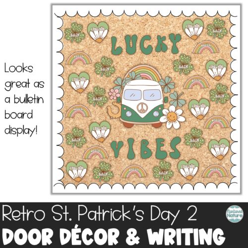 St Patricks Day Door Decor with Name Tags - Editable Spring Bulletin ...
