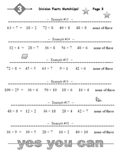 DivisioN Facts Battleship PLUS Division Facts MatchUps (Both Items ...