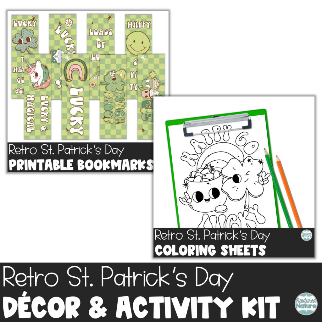 Retro St. Patrick’s Day Decor, Craft, and Activity Kit - Bulletin Board ...