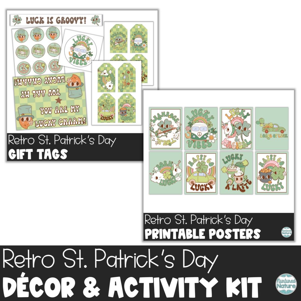 Retro St. Patrick’s Day Decor, Craft, and Activity Kit - Bulletin Board ...