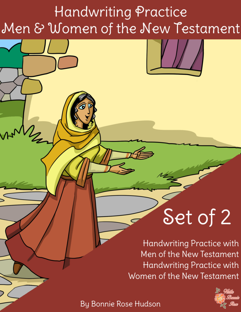 Handwriting Practice with New Testament Men and Women of the Bible ...