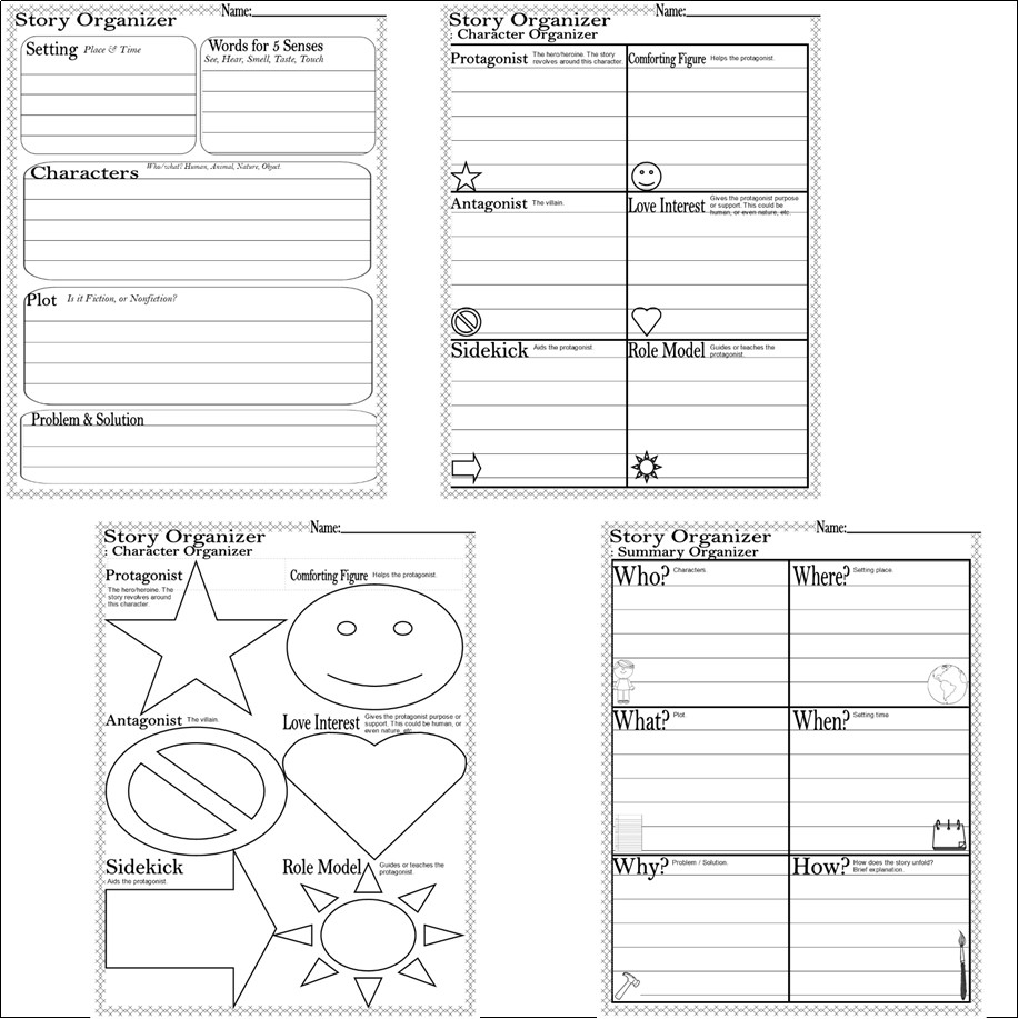 Graphic Organizer Creative Story Writing Guides | Made By Teachers