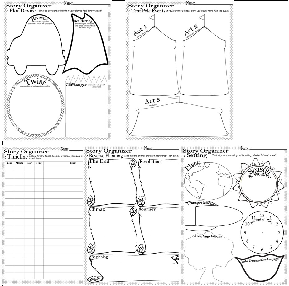 Graphic Organizer Creative Story Writing Guides | Made By Teachers