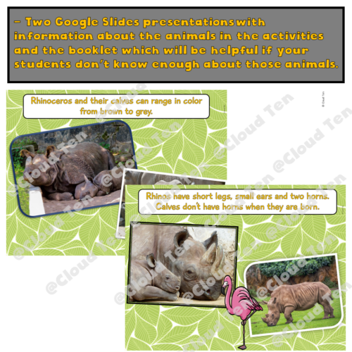 Animals and their babies in Google Slides™ | Made By Teachers