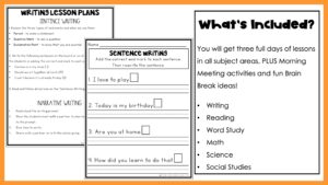 1st Grade Emergency Sub Plans | Made By Teachers