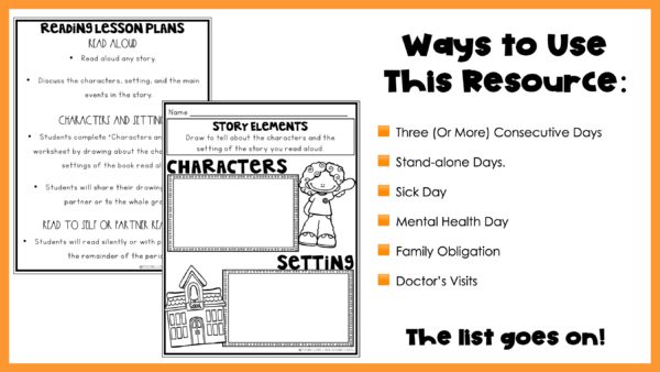 1st Grade Emergency Sub Plans | Made By Teachers