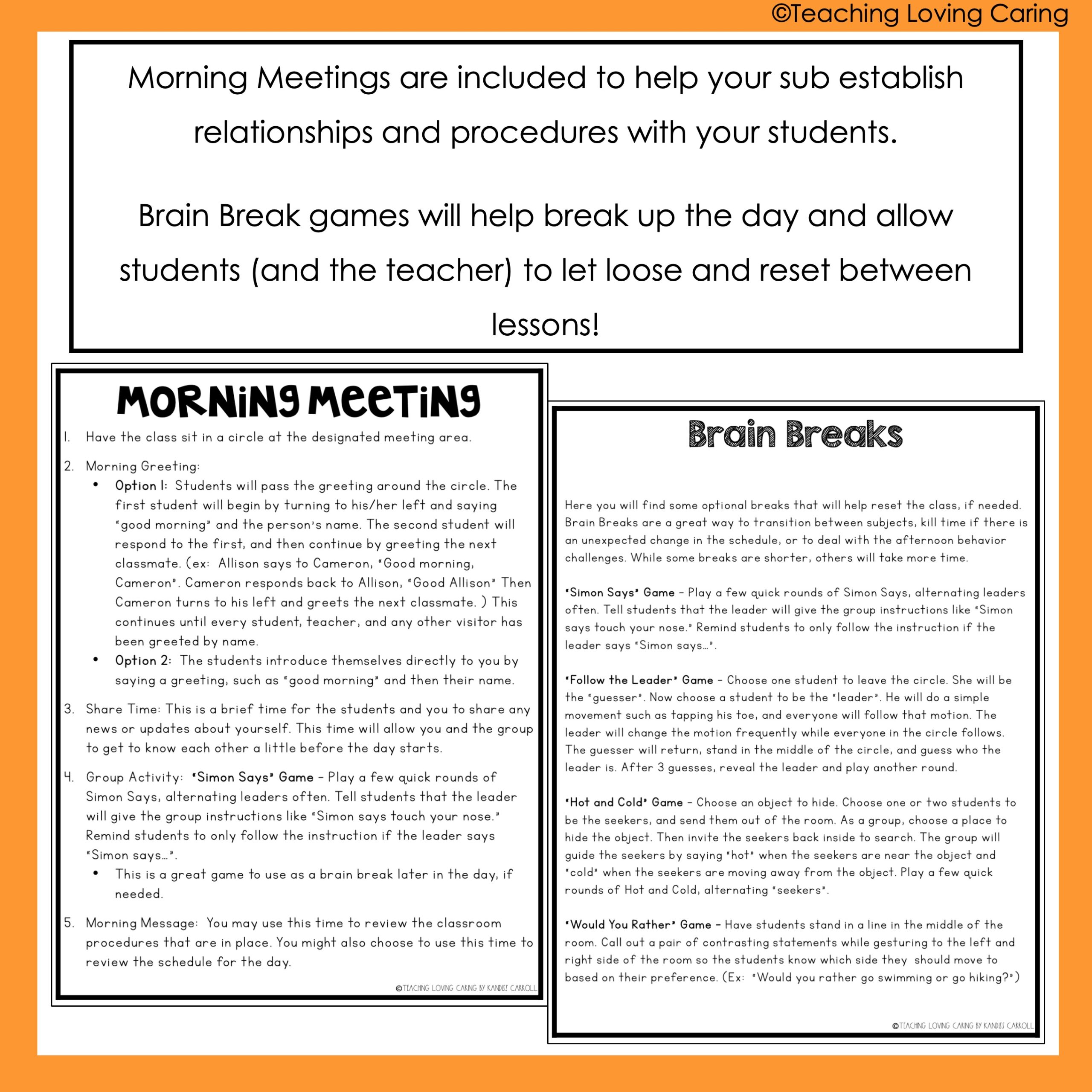 1st Grade Emergency Sub Plans | Made By Teachers