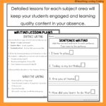 1st Grade Emergency Sub Plans | Made By Teachers