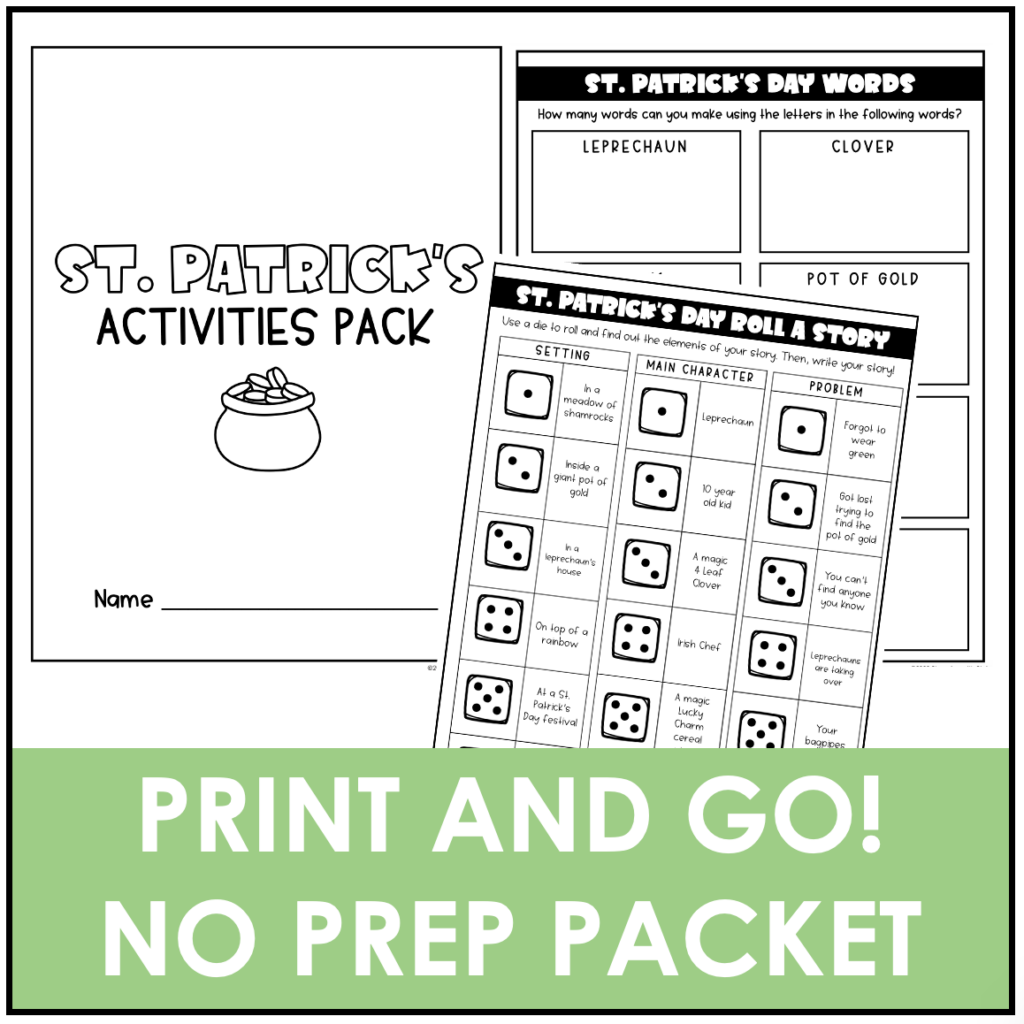 St. Patrick's Day Activities | Narrative Writing, Grammar, Jokes and ...