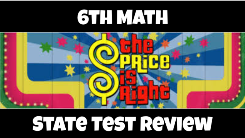 6th Math Price is Right State Test Review | Made By Teachers