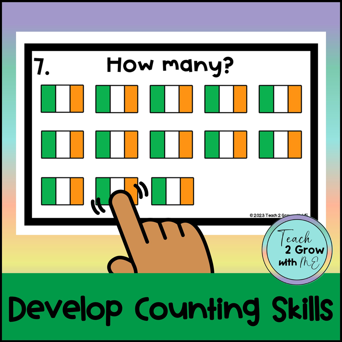 St. Patrick's Day Counting Teen Numbers 11-20 Task Cards 1:1 ...