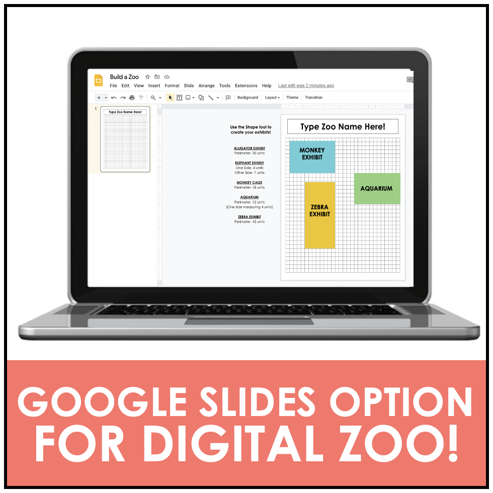 Area and Perimeter Project | Build a Zoo Math Activity | Made By Teachers