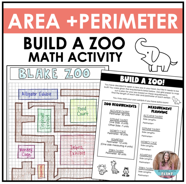 Area and Perimeter Project | Build a Zoo Math Activity | Made By Teachers