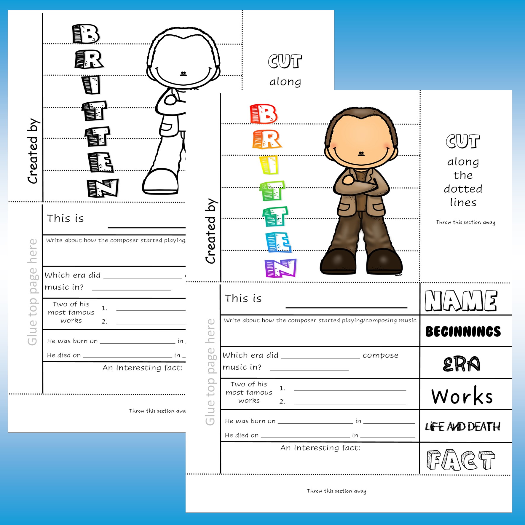 20th Century Composer Flipbook | Made By Teachers