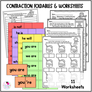 Contractions - Grammar Activities - Worksheets - Craft | Made By Teachers