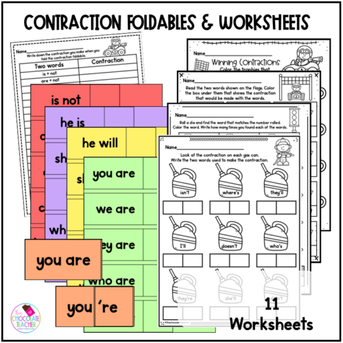 Contractions - Grammar Activities - Worksheets - Craft | Made By Teachers