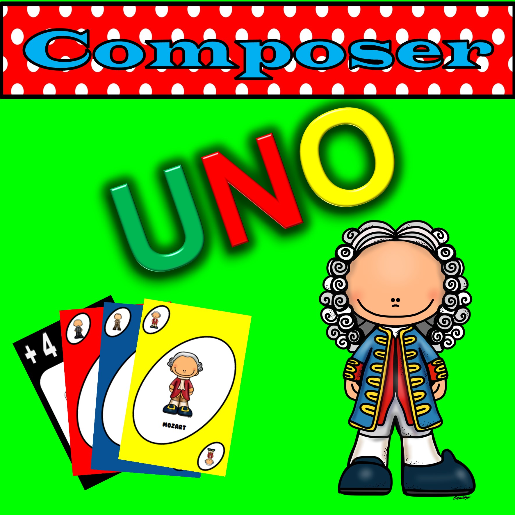 Treble Clef Game - Note Name UNO | Made By Teachers