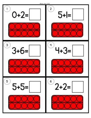 10 Frame Pop Its: Addition and Subtraction to 10 | Made By Teachers