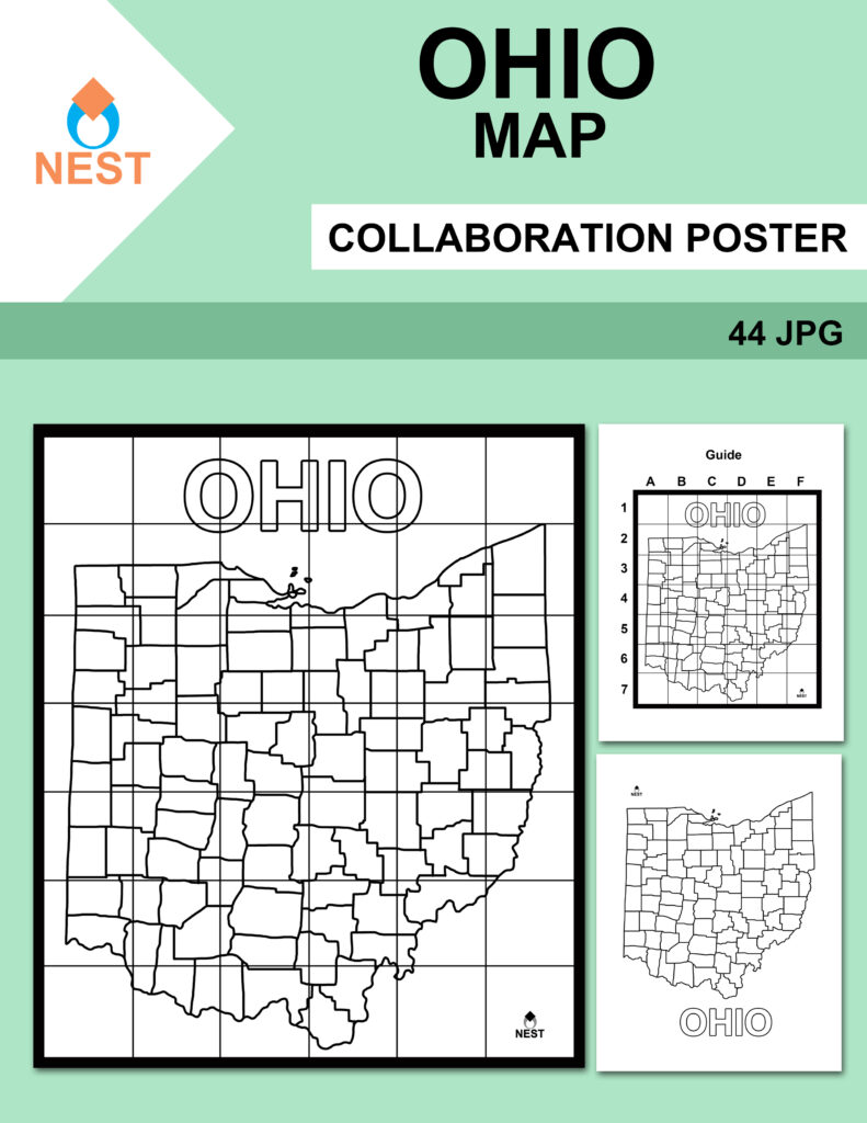 Ohio Map Collaboration Poster | Made By Teachers