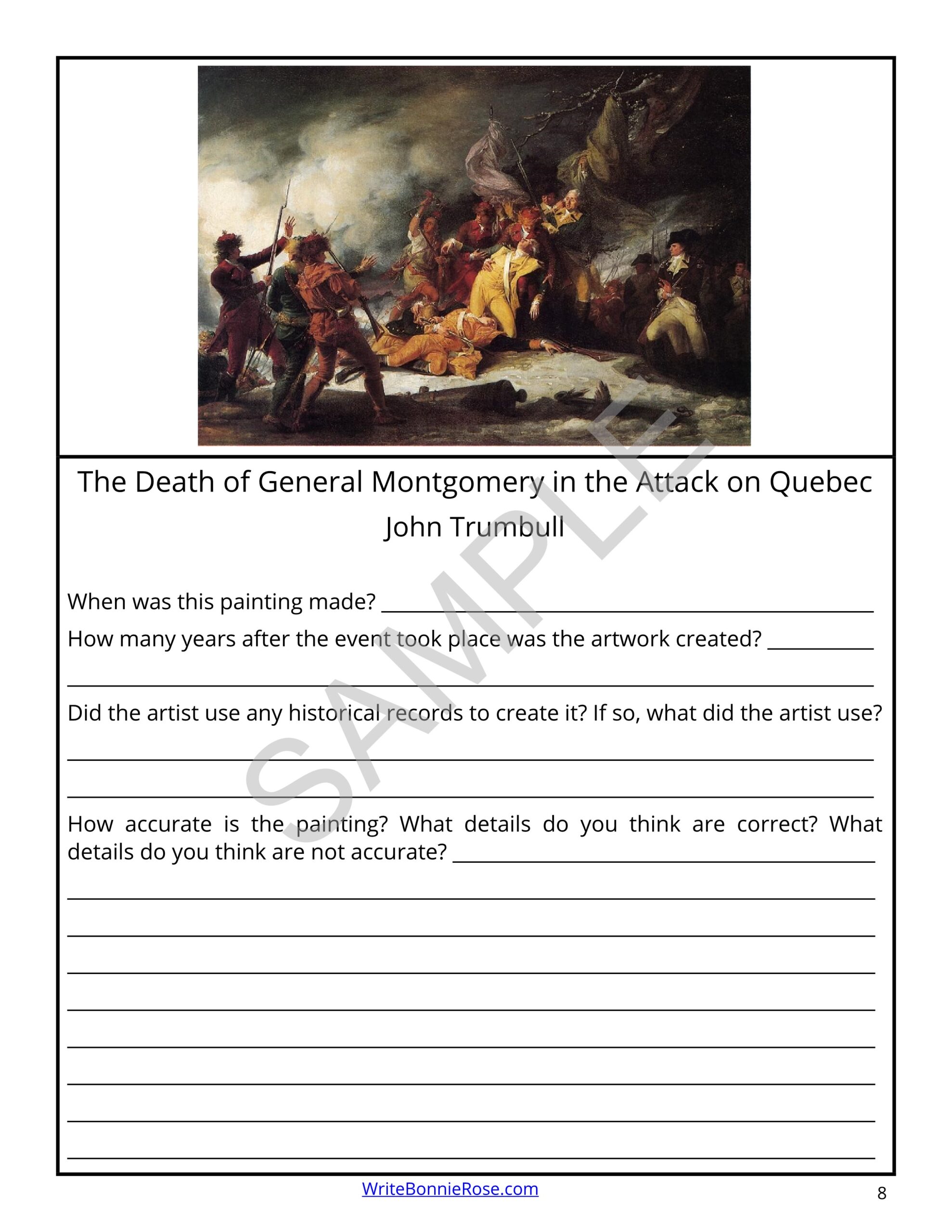 Analyzing Historical Art: The American Revolution | Made By Teachers