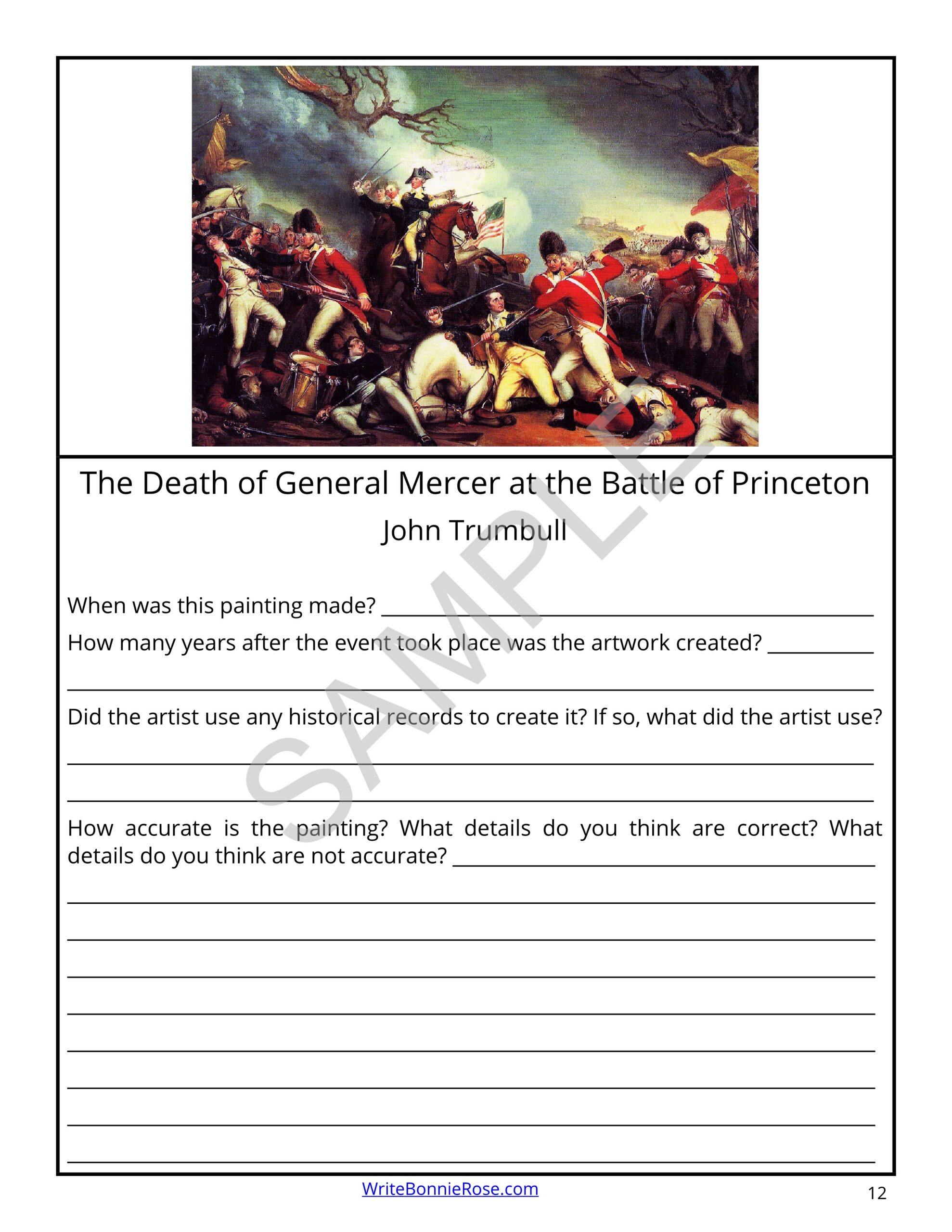 Analyzing Historical Art: The American Revolution | Made By Teachers