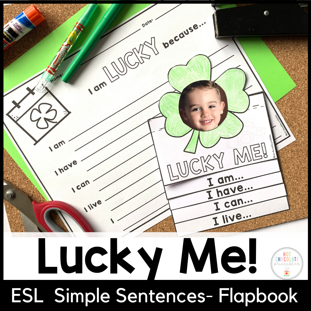 ESL St. Patrick's Day Flap Book - Simple sentences about me | Made By ...