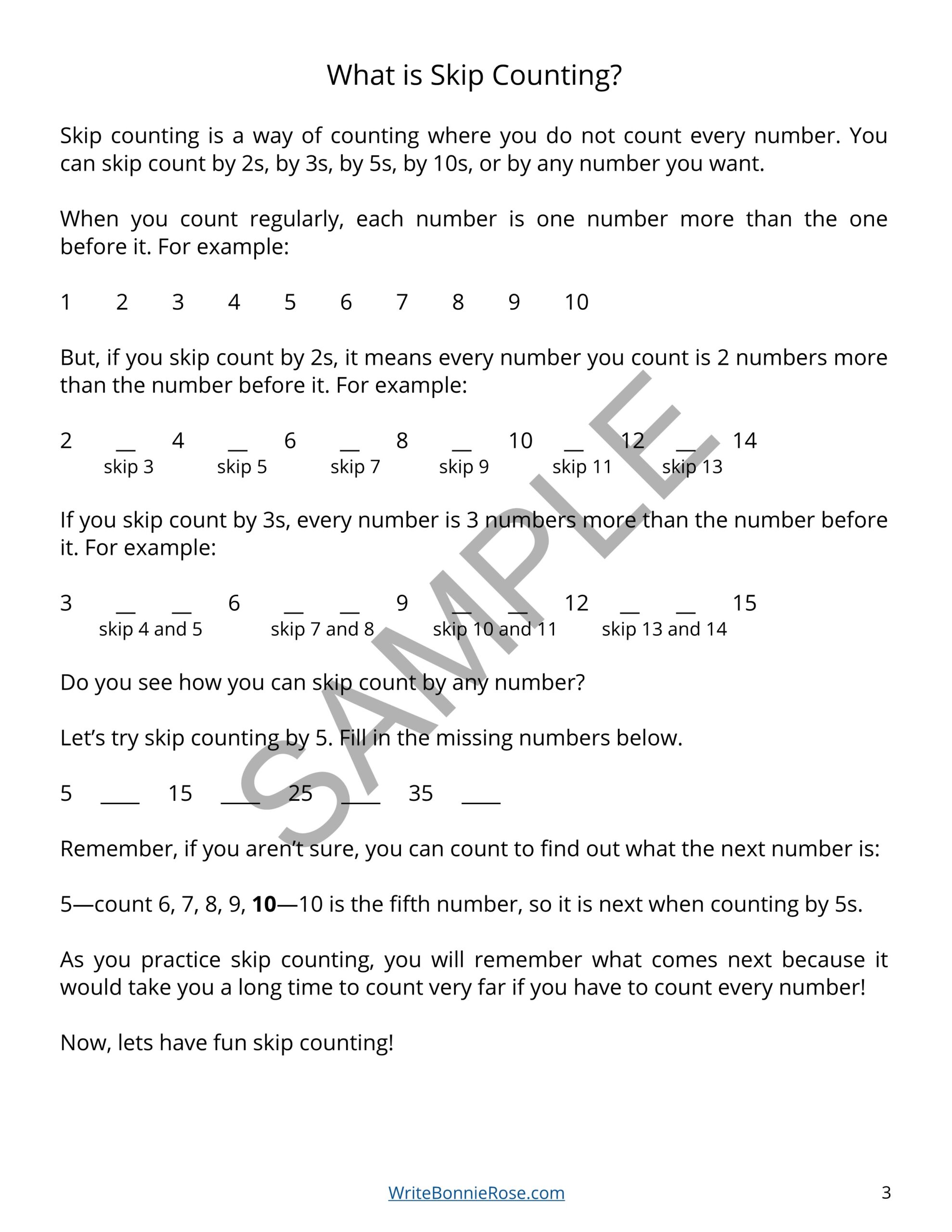 Skip Counting Practice Fun Made By Teachers