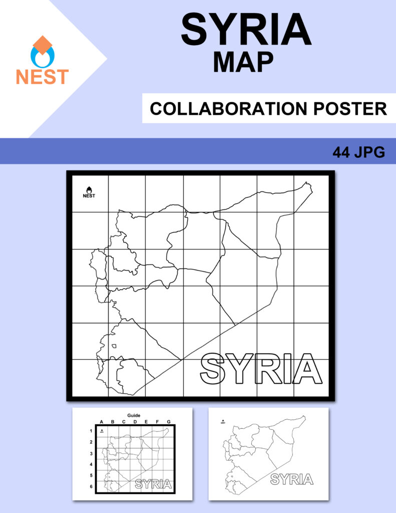 Syria Map Collaboration Poster | Made By Teachers