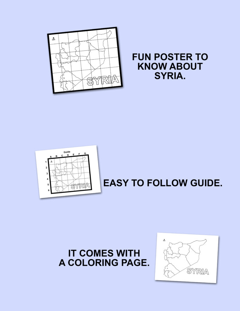 Syria Map Collaboration Poster | Made By Teachers