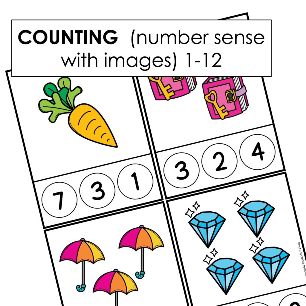 COUNT & CLIP 1-12 | NUMBER MATCHING CLIP CARD ACTIVITY FOR ESL PRE-K/K ...
