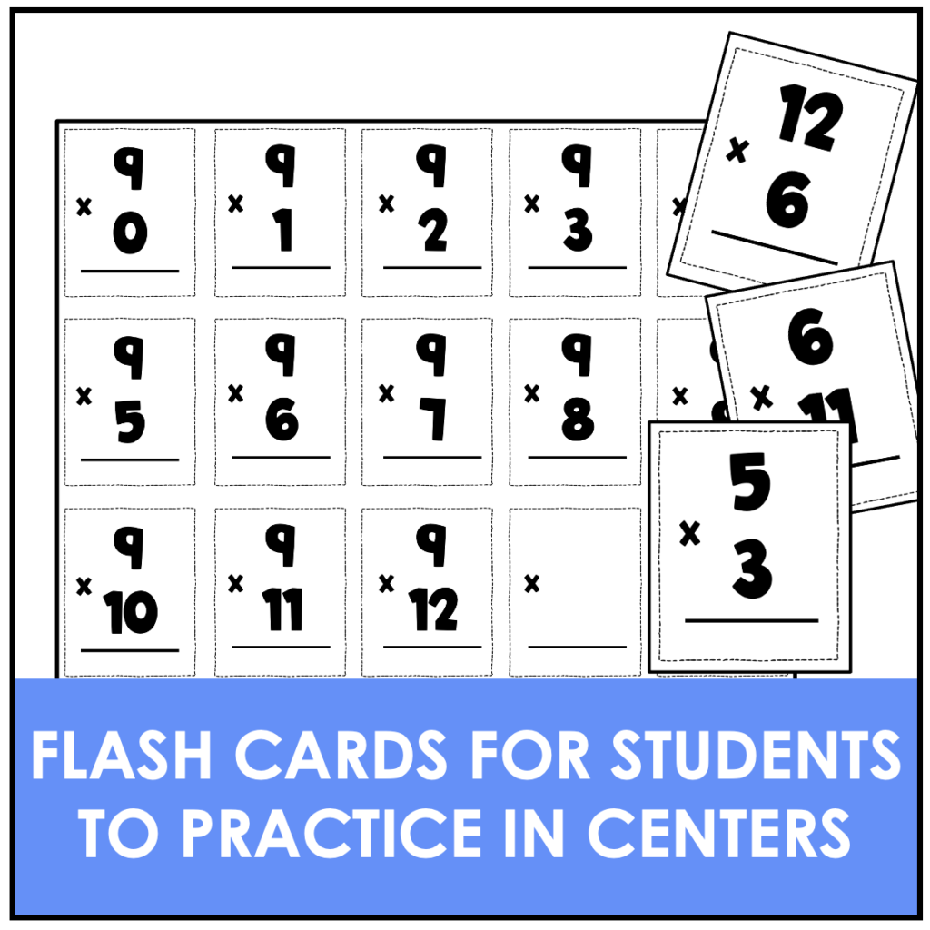 Multiplication Facts Fluency Activities and Goal-Setting | 3rd and 4th ...