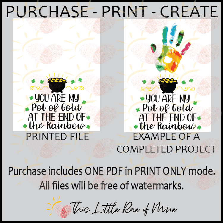 You're My Pot of Gold - Rainbow - St. Patrick's Day Printable ...