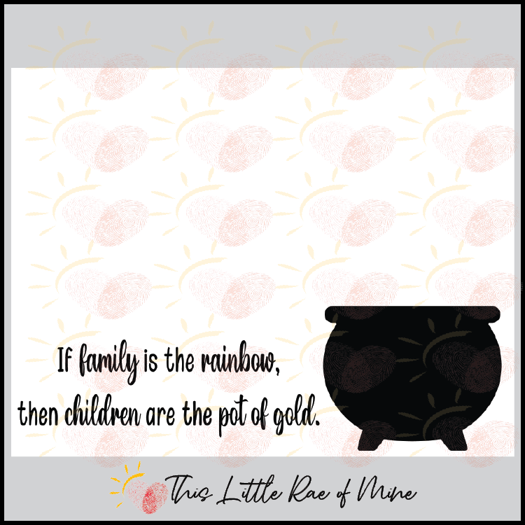 Family Rainbow - Children Pot of Gold - St Patrick's Day - Printable ...