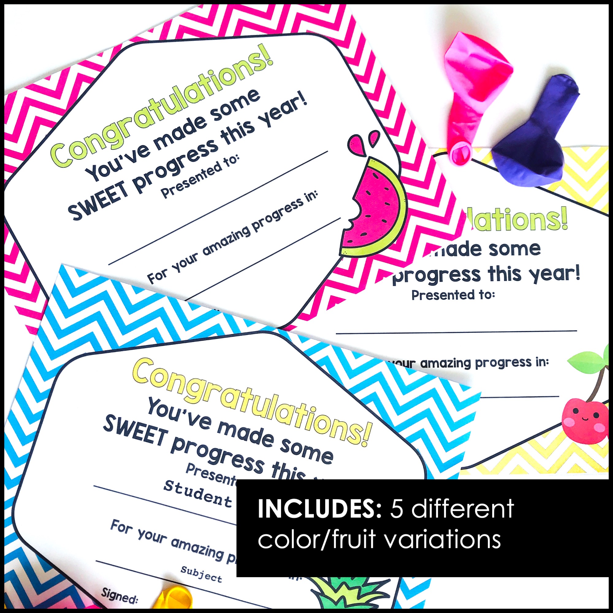 End of the Year Student Award Certificate for ALL Subjects - Editable ...