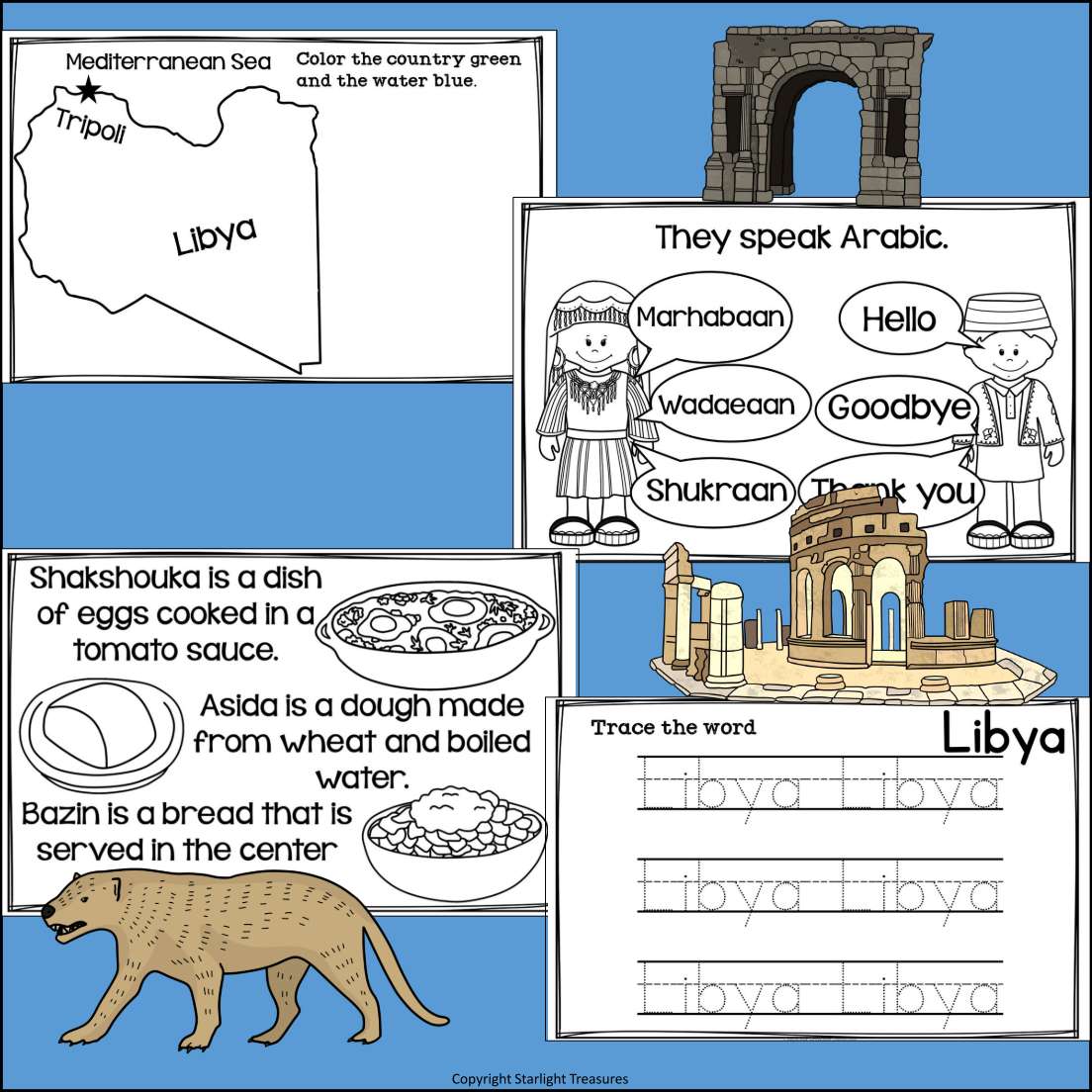 Libya Mini Book for Early Readers - A Country Study | Made By Teachers