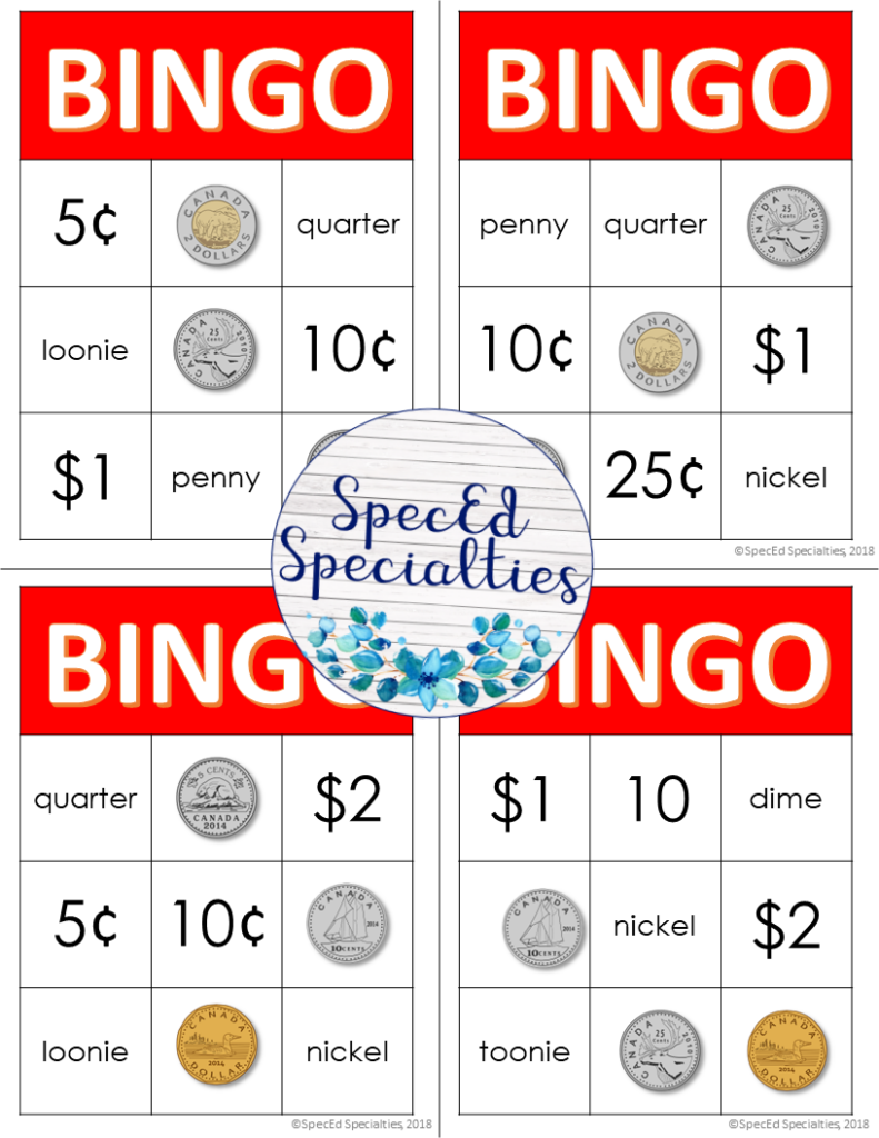 Canadian Money Bingo Financial Literacy Game | Made By Teachers