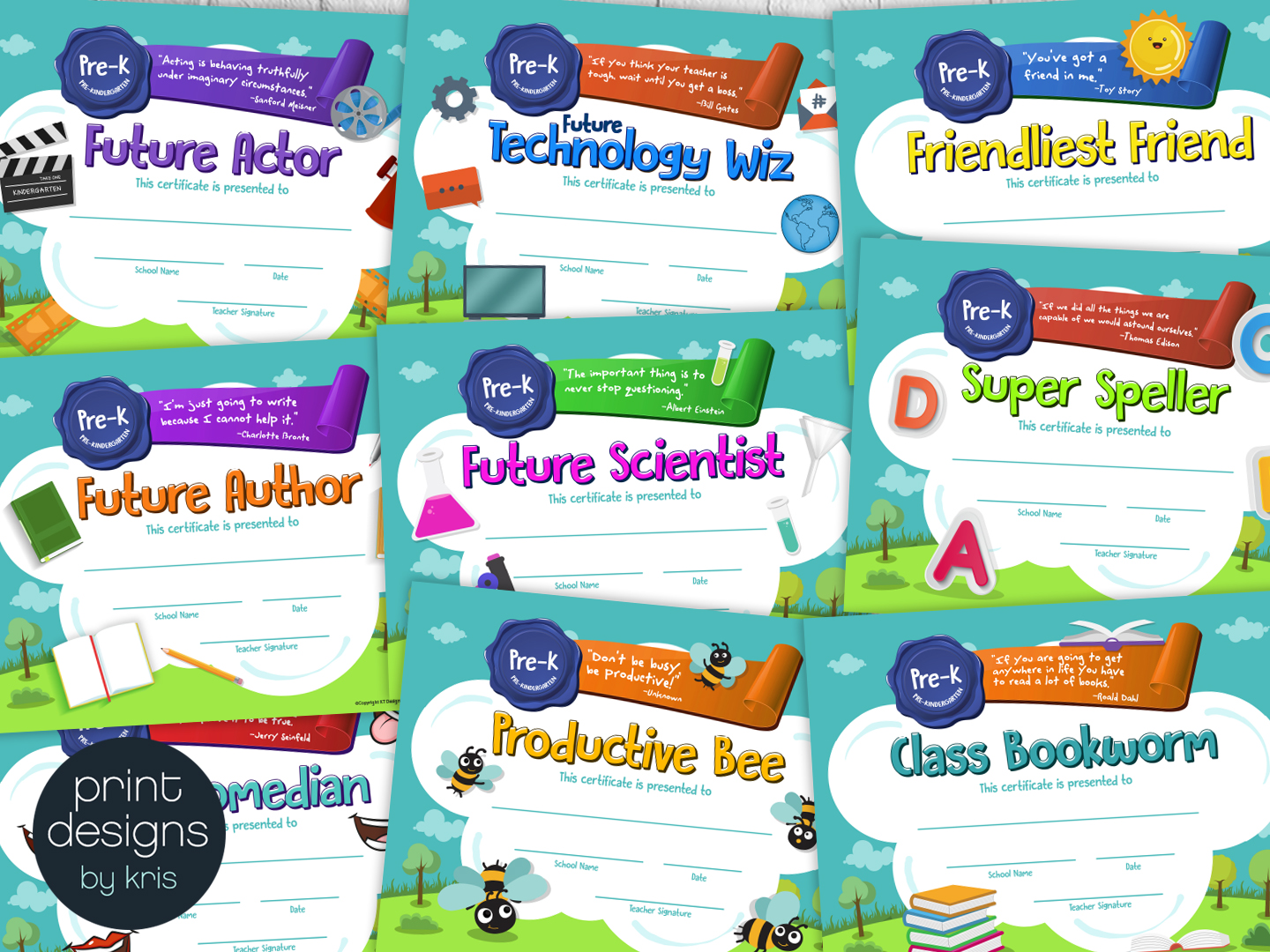 End of the Year PRE-KINDERGARTEN Student Superlative Awards ...