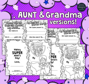 Mother's Day Super Mom Writing Activity Book - Gift for Mom - Aunt ...