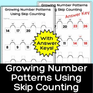 BUNDLE Growing and Shrinking Number Patterns Using Skip Counting ...