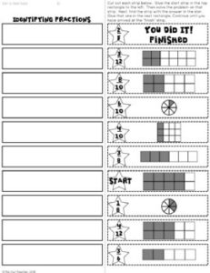 Identifying Fractions Math Puzzles | Made By Teachers