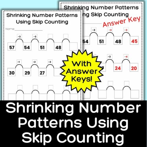 BUNDLE Growing and Shrinking Number Patterns Using Skip Counting ...