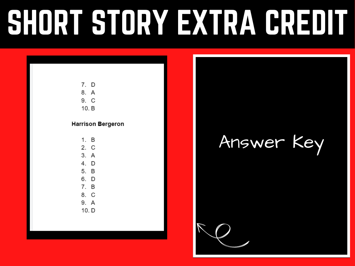 Short Story Extra Credit Project | Made By Teachers