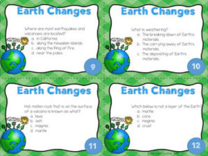 Constructive and Destructive Forces of the Earth's Surface Task Cards ...
