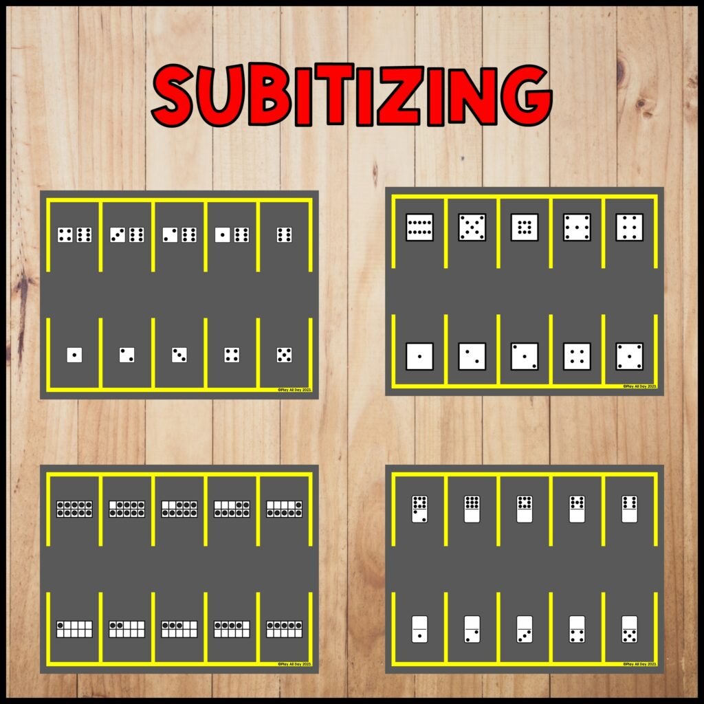 Number Parking Lot Mats | Number Matching Activities | Made By Teachers
