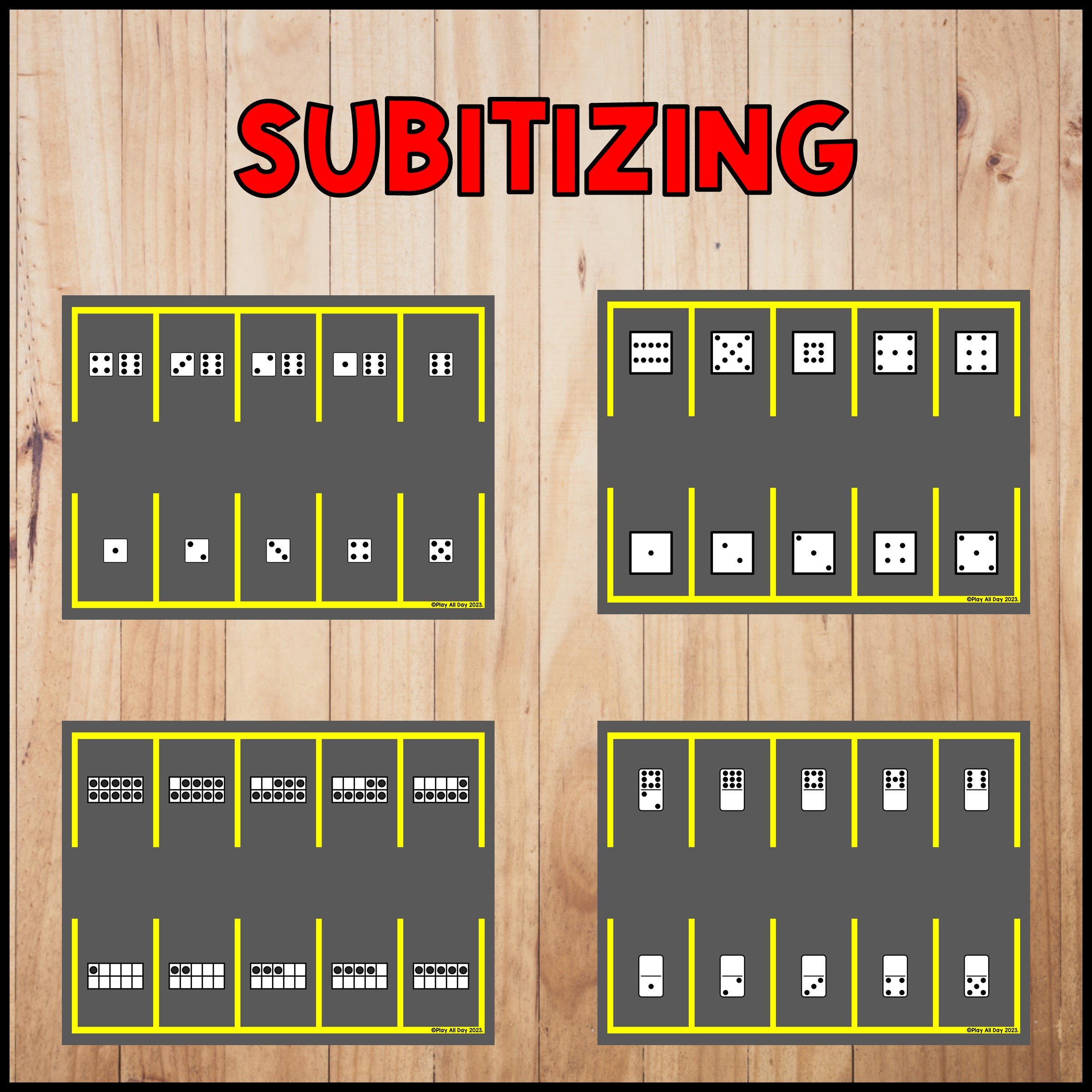 Number Parking Lot Mats | Number Matching Activities | Made By Teachers