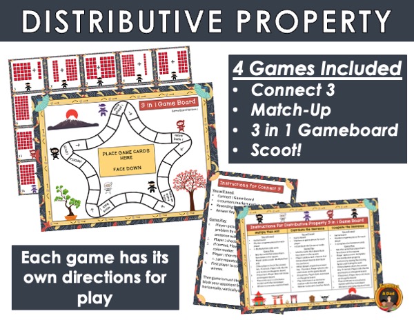 Distributive Property of Multiplication GAMES | Made By Teachers