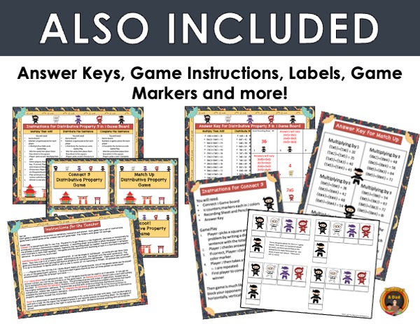 Distributive Property of Multiplication GAMES | Made By Teachers