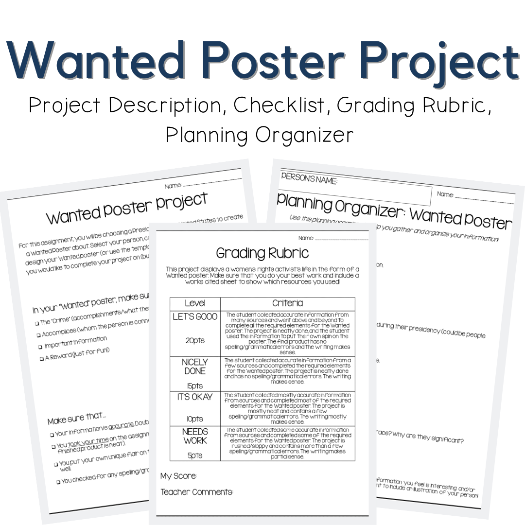 American President 2-for-1 Biography Project | Made By Teachers