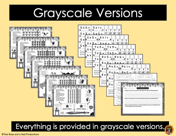 Distributive Property of Multiplication CENTER | Made By Teachers