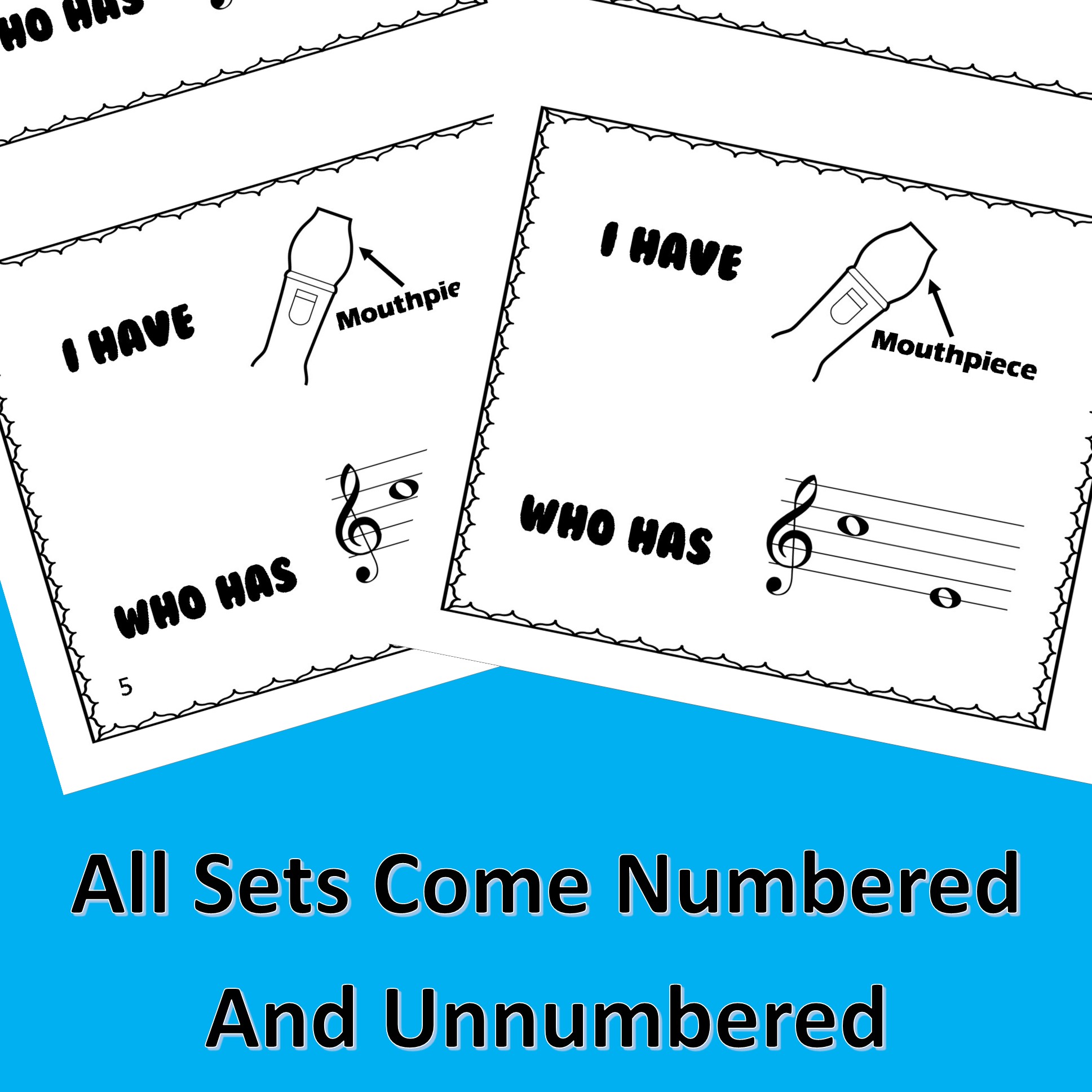 I Have/Who Has? Recorder Music Game | Made By Teachers